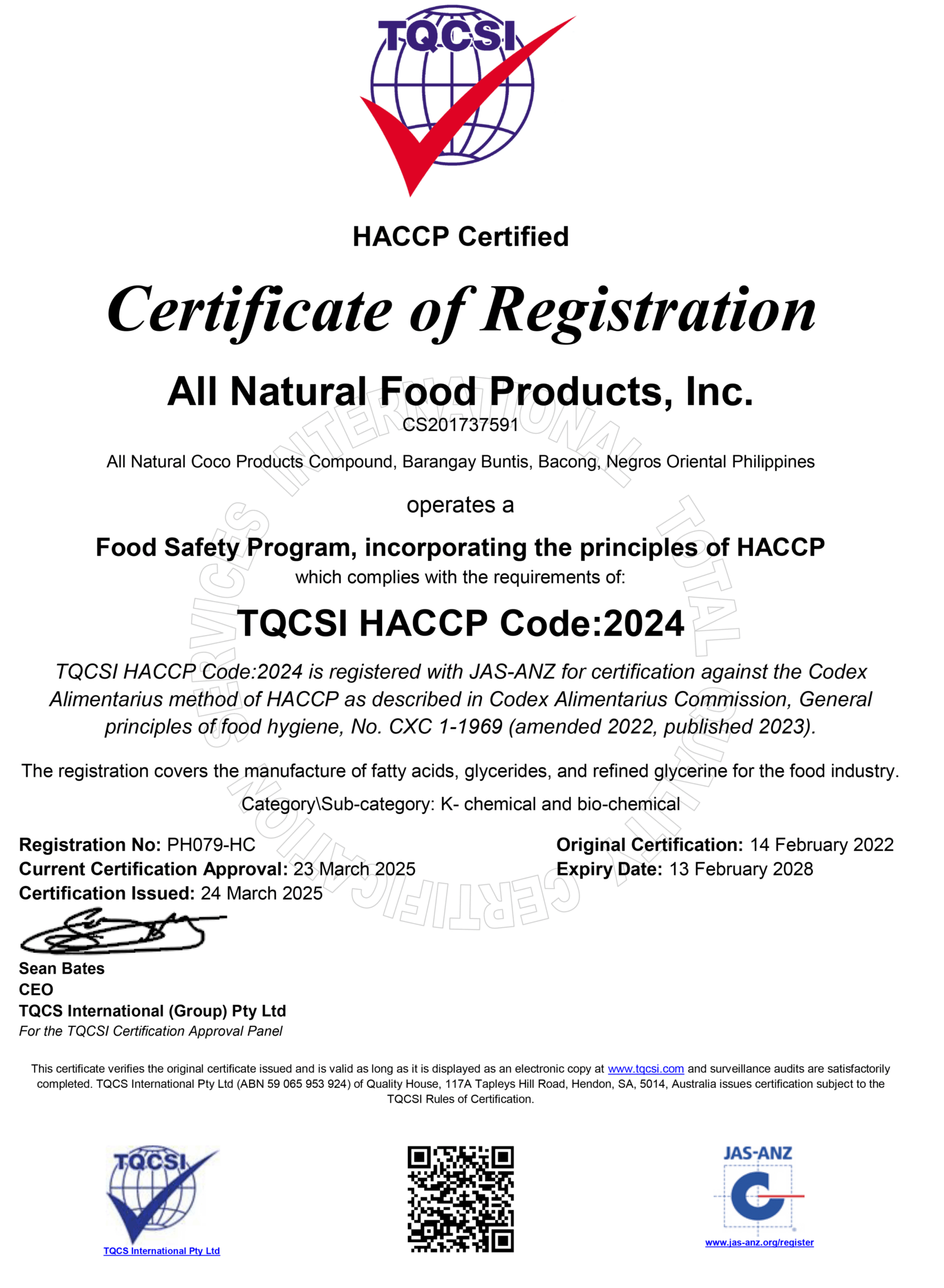 C8-C10 Caprylic-Capric Acid - All Natural Coco Products, Inc.